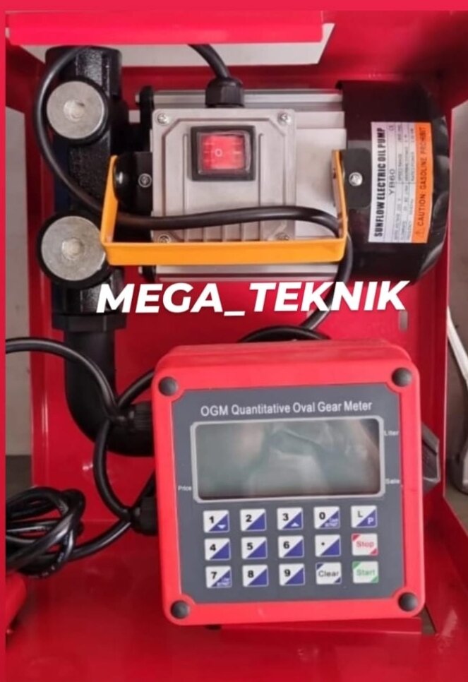 Paket flow meter BBM solar diesel set pompa AC YB60LPM + flow meter ...