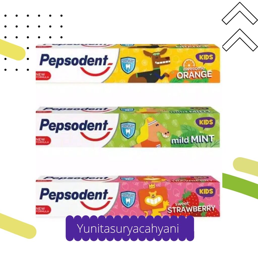 Pepsodent Odol Pasta Gigi Anak Junior Orange/strawbery 50 gr. | Lazada ...