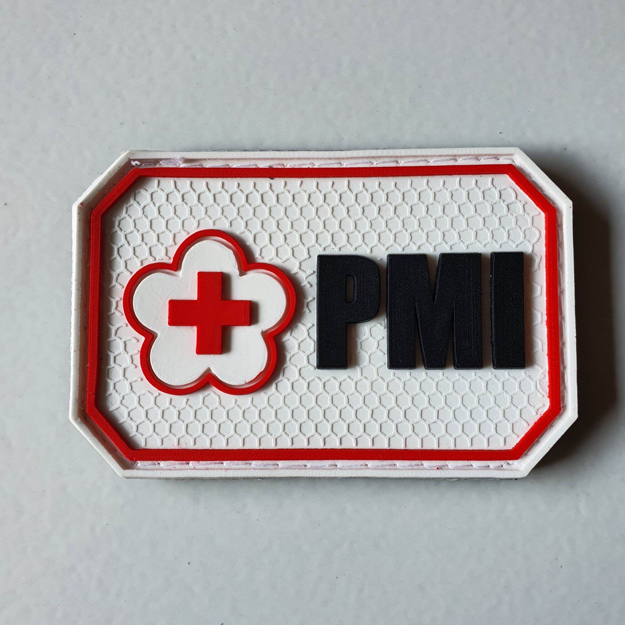 patch rubber logo pmi palang merah indonesia - rubber patch pmi ...