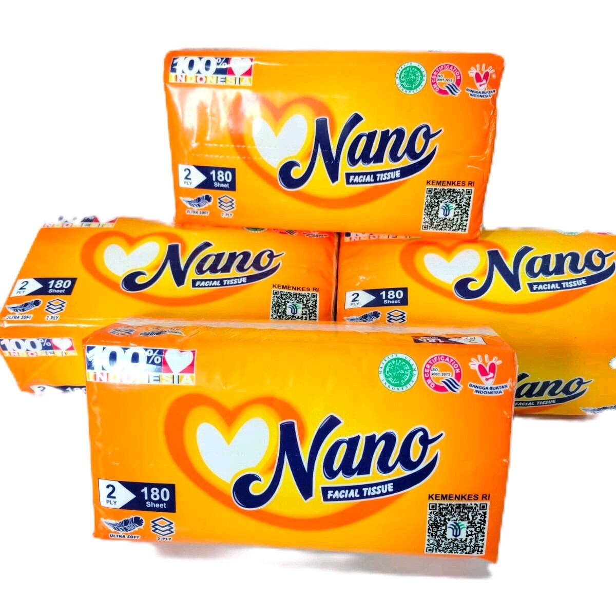 (6 pcs) Facial Tissue Nano 2Ply 180 Sheets Lembut Halus Tisu Wajah ...