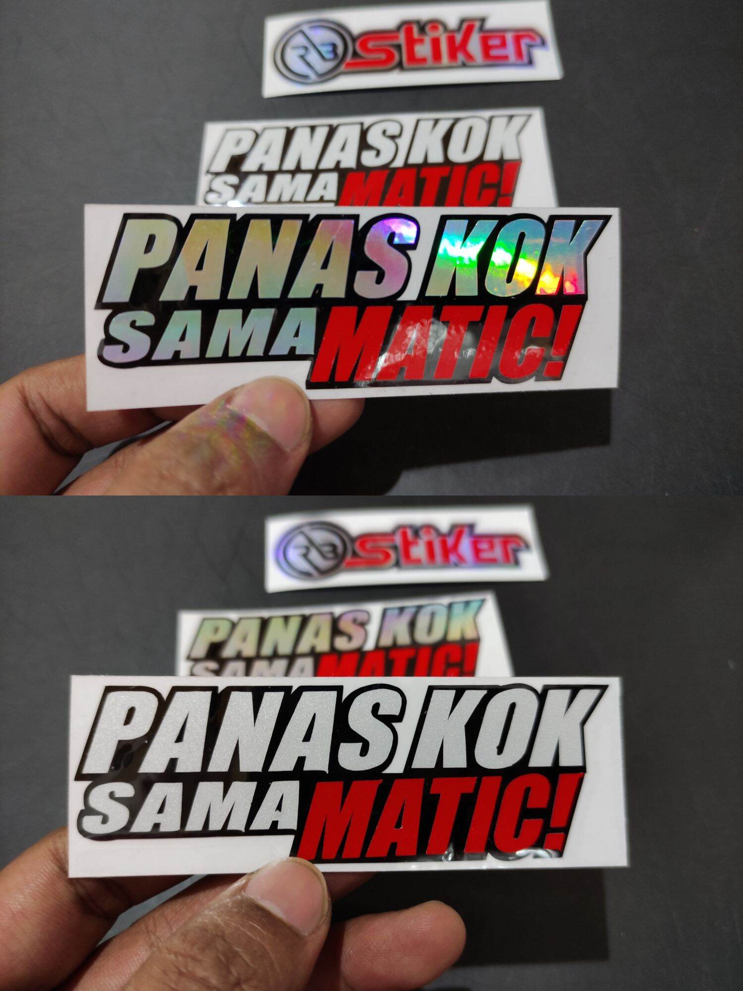 Stiker panas kok sama matic cutting 10cm acesoris variasi motor mobil ...