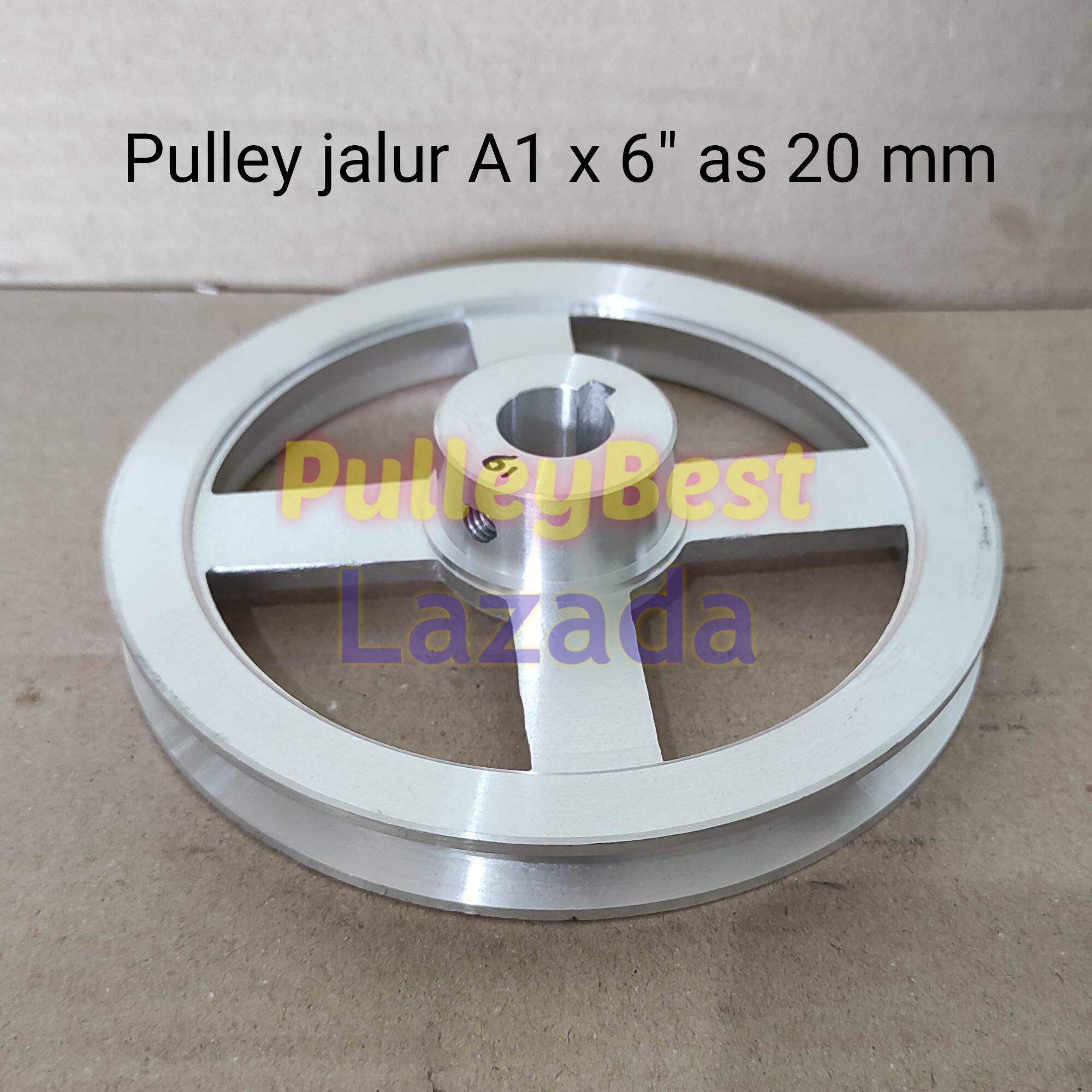 Pulley pully 6 inch as 20 mm jalur A1 puli pully alumunium | Lazada ...