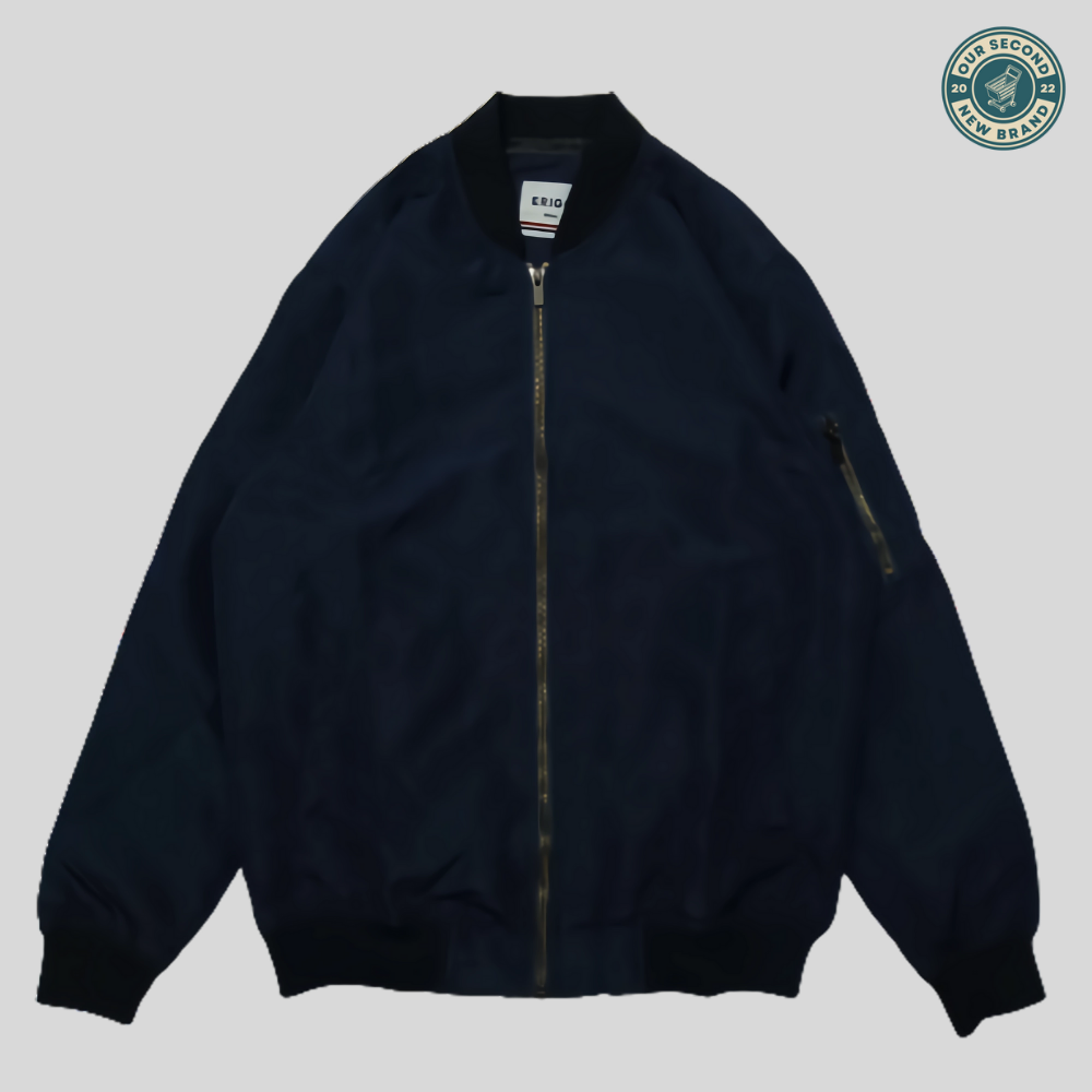 bomber jacket - erigo / grenna | navy | Lazada Indonesia
