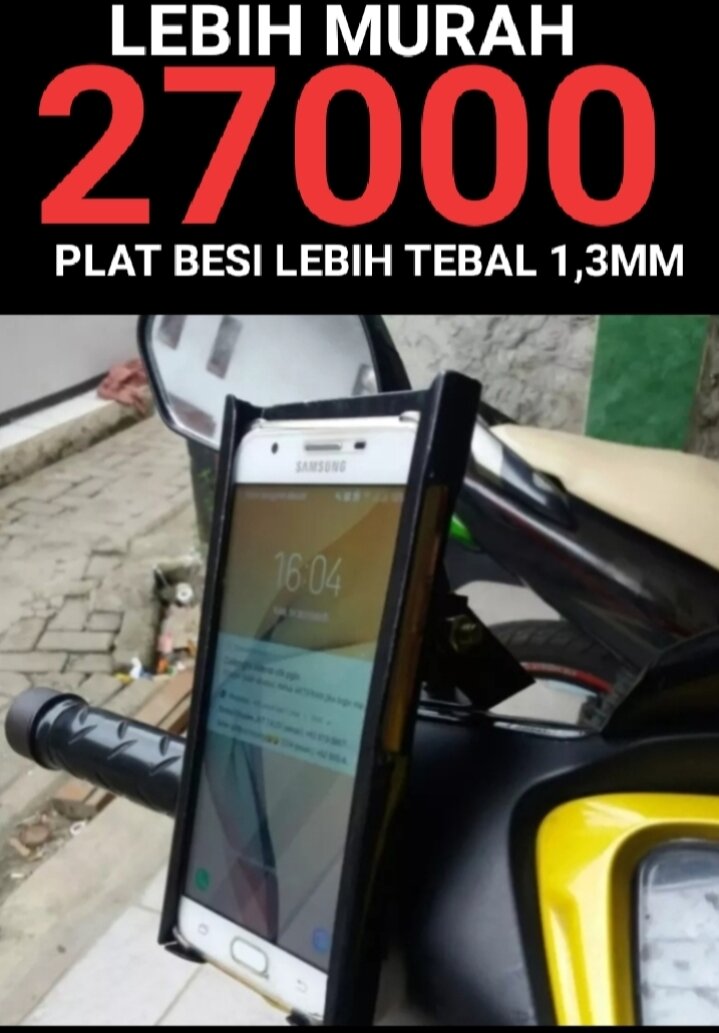 HOLDER HP PLAT BESI GRAB GOJEK | Lazada Indonesia