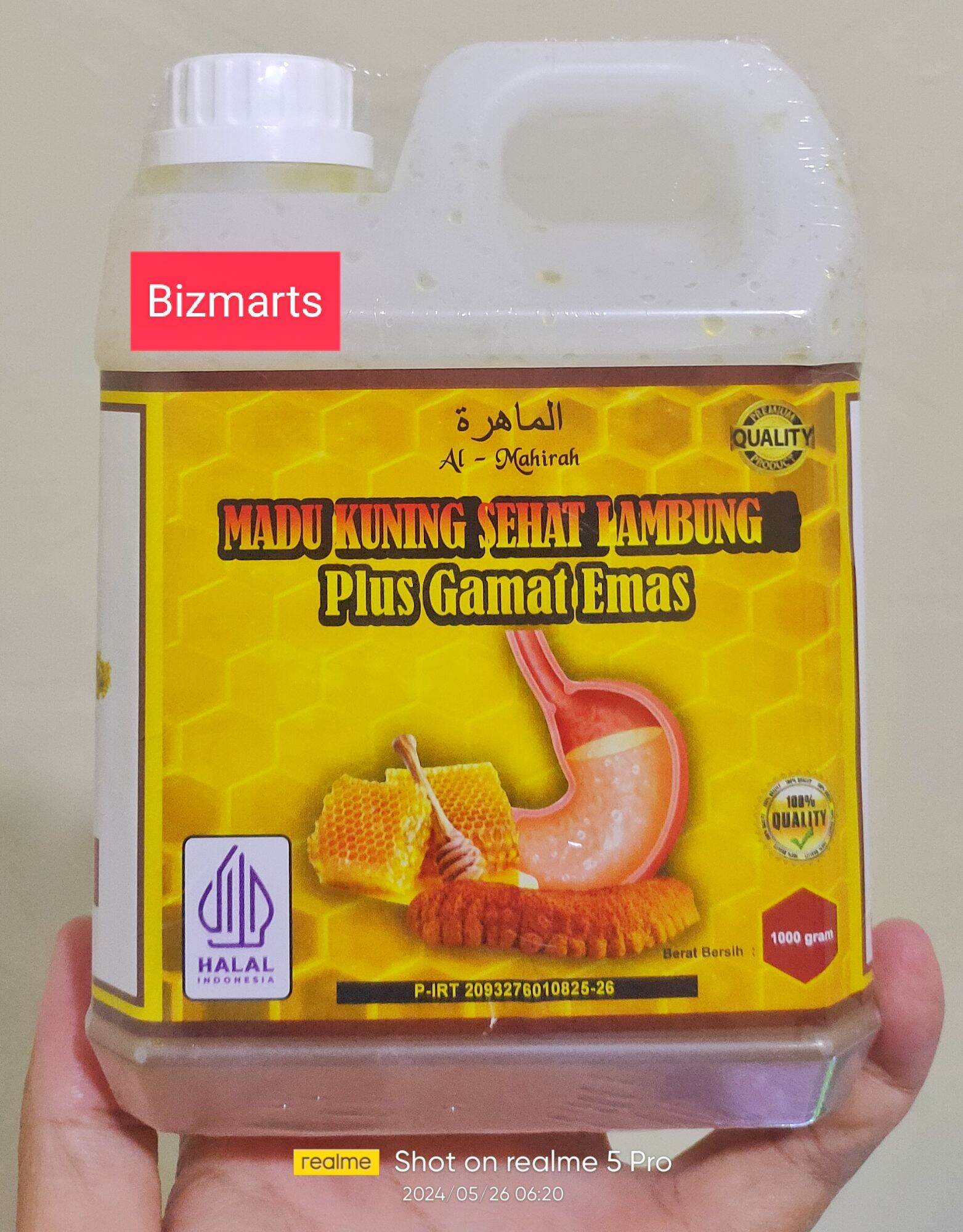 Madu Kuning Sehat Lambung Plus Gamat emas Al Mahira isi 1Kg | Lazada ...