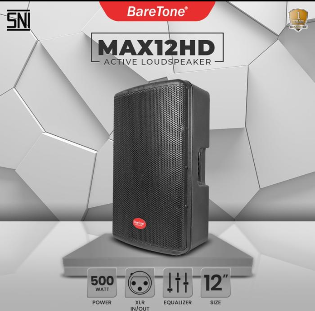 Speaker Aktif 12 inch baretone max12hd max 12hd original garansi resmi ...