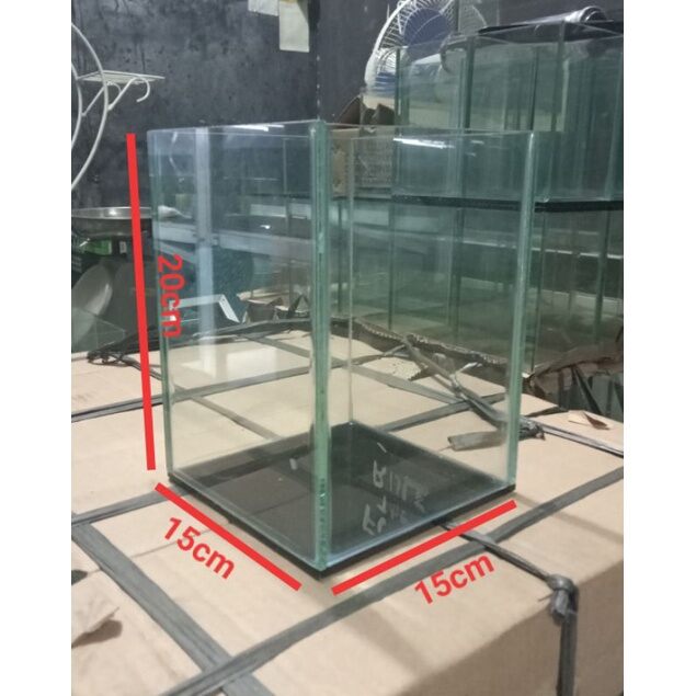 Soliter cupang ukuran 15x15x20 soliter cupang soliter guppy | Lazada ...