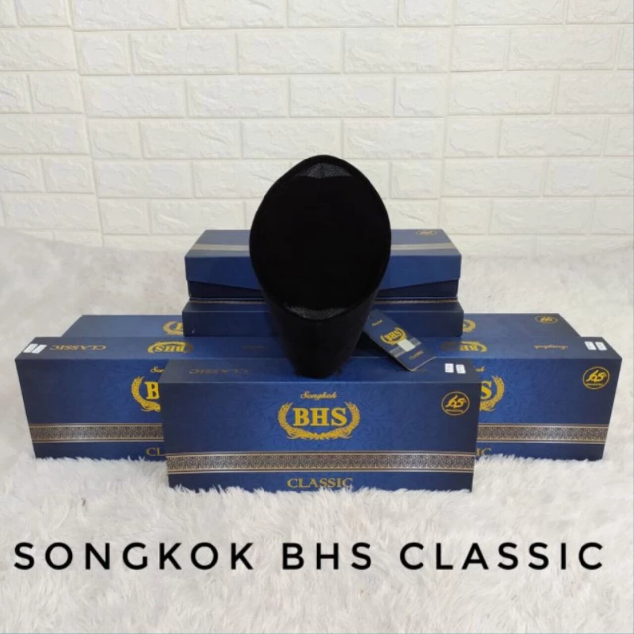Songkok Bhs/Kopiah/Peci Bhs Hitam AC tinggi 9 | Lazada Indonesia