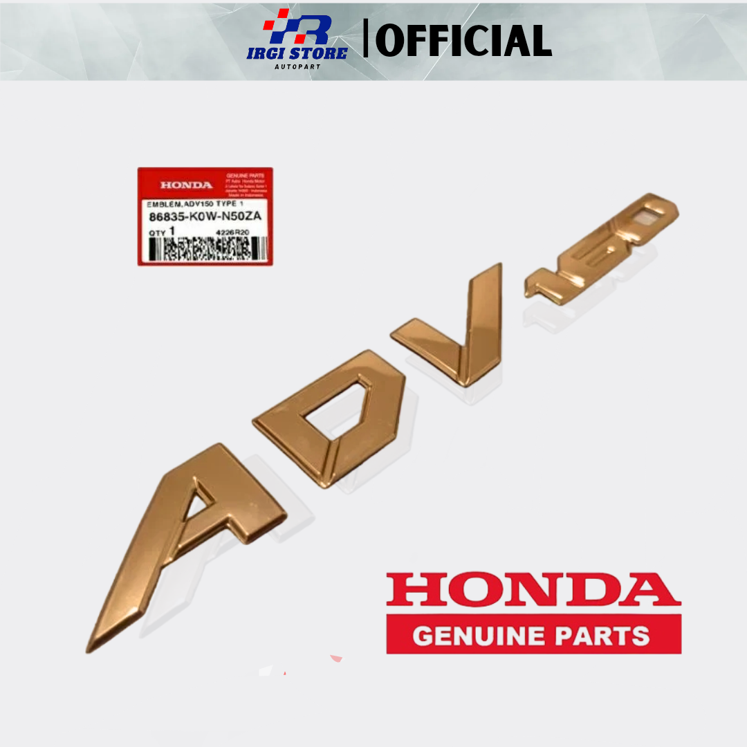 Original Logo Emblem ADV 160 ROSE GOLD 3D 100% Original Honda Emblem ...