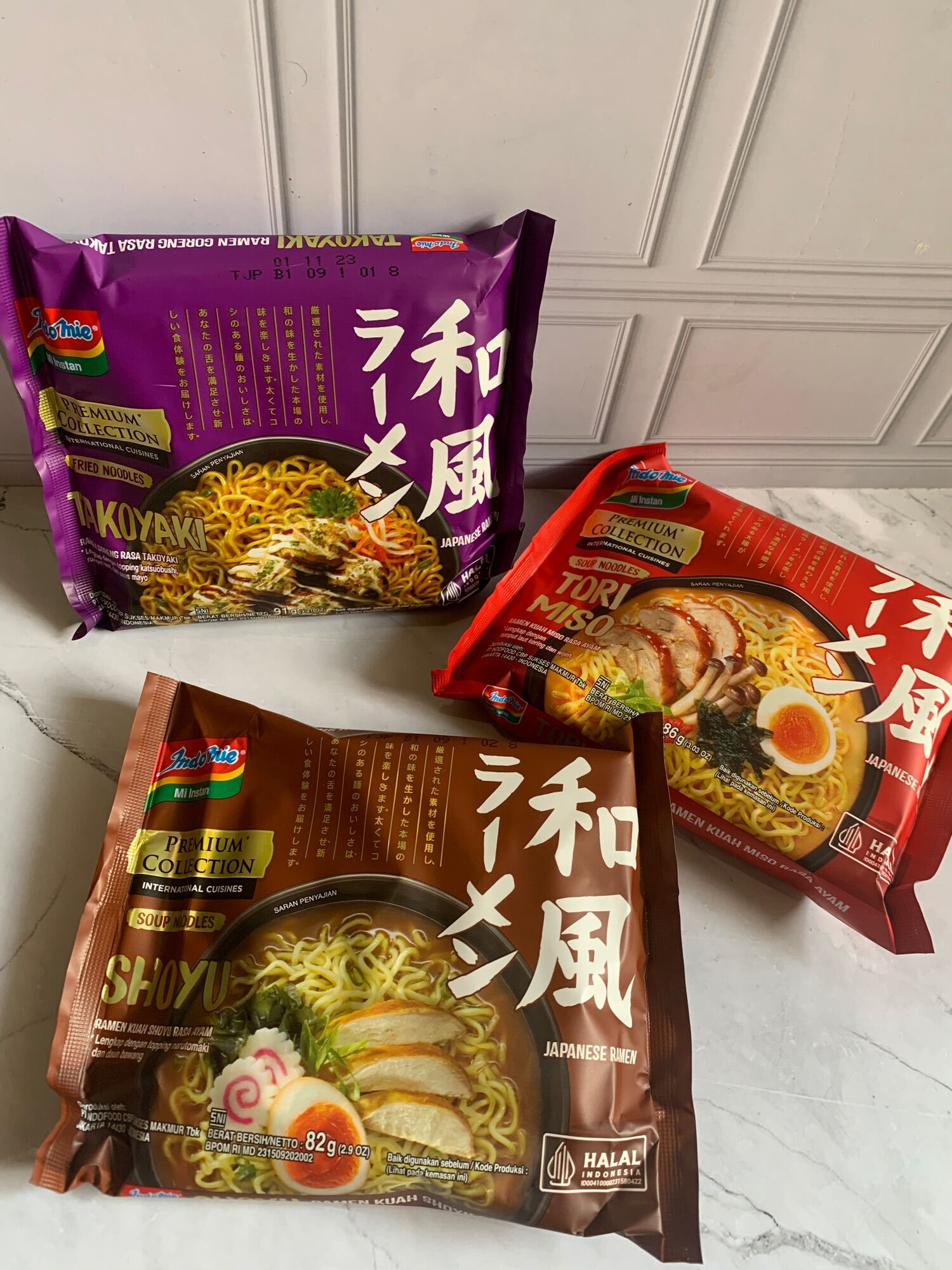 Indomie Tori Miso - Indomie Takoyaki - Indomie Shoyu Ramen | Lazada ...