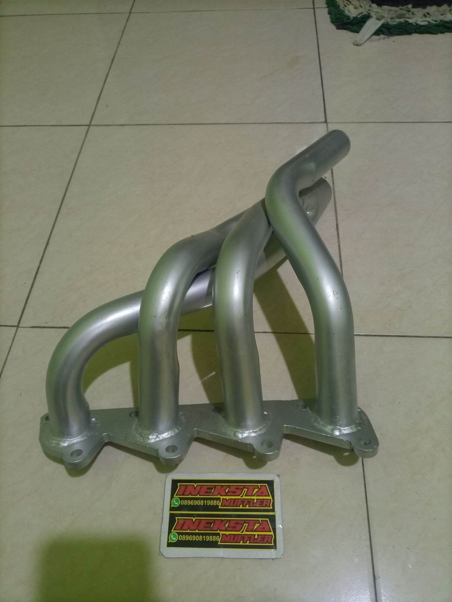 knalpot header mobil l300 bensin suara stereo tipe 431 pincang keluar 2 ...