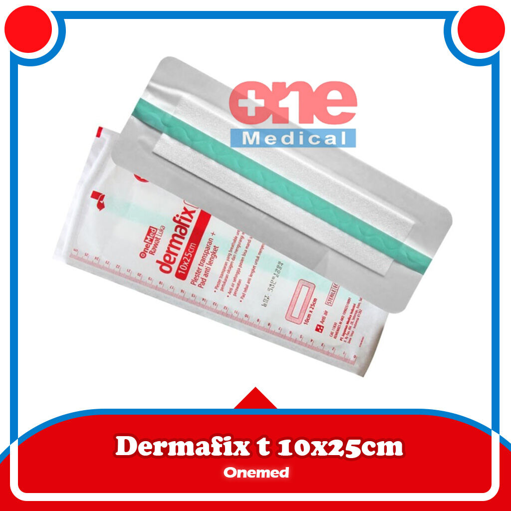 Dermafix T 10cm x 25cm Onemed Plester Luka Transparan Anti Air Satuan ...