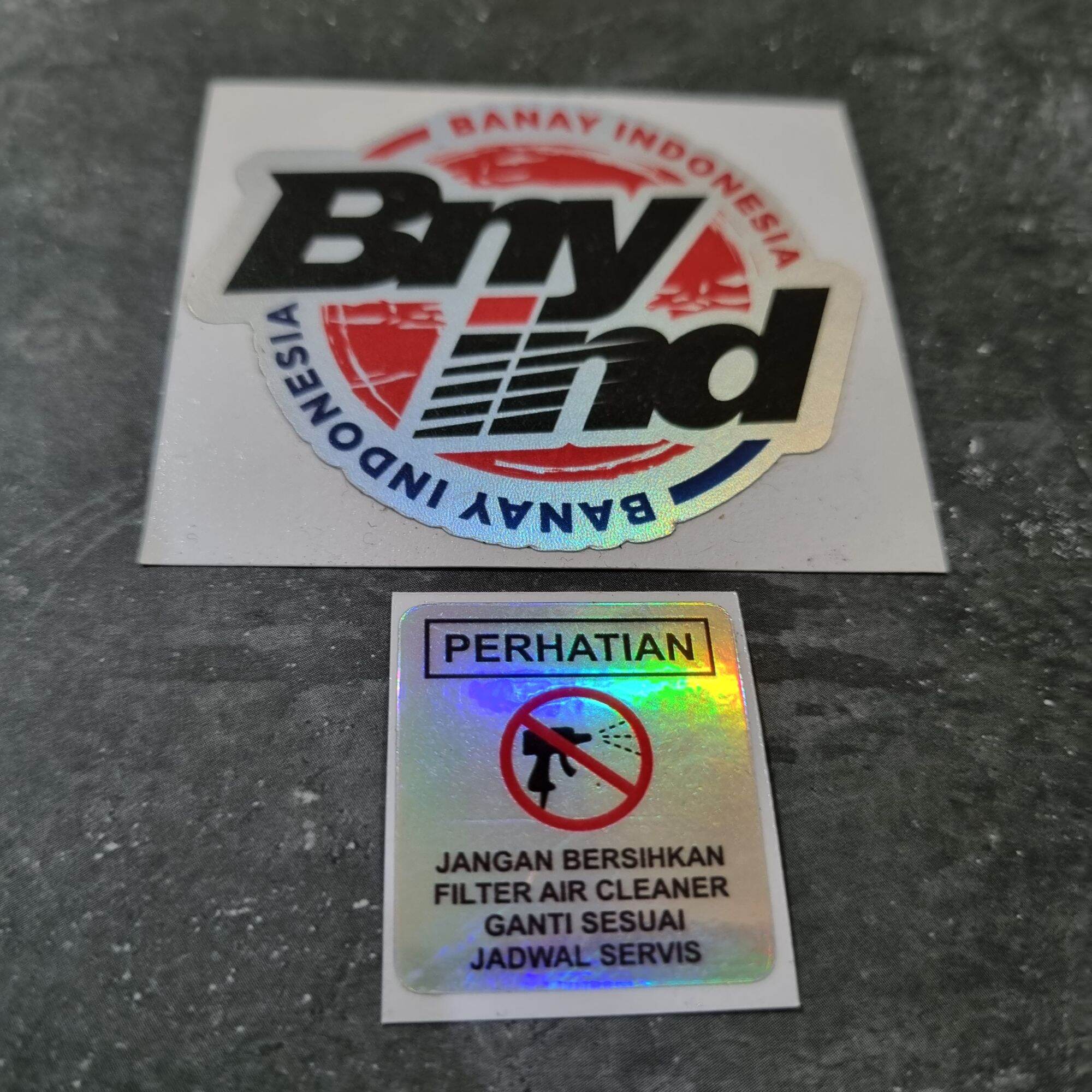 STICKER PERHATIAN FILTER AIR CLEANER PRINCUT | Lazada Indonesia