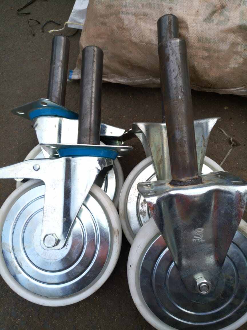 roda scaffolding 5 inch putih nilon medium duty atau roda steger ...