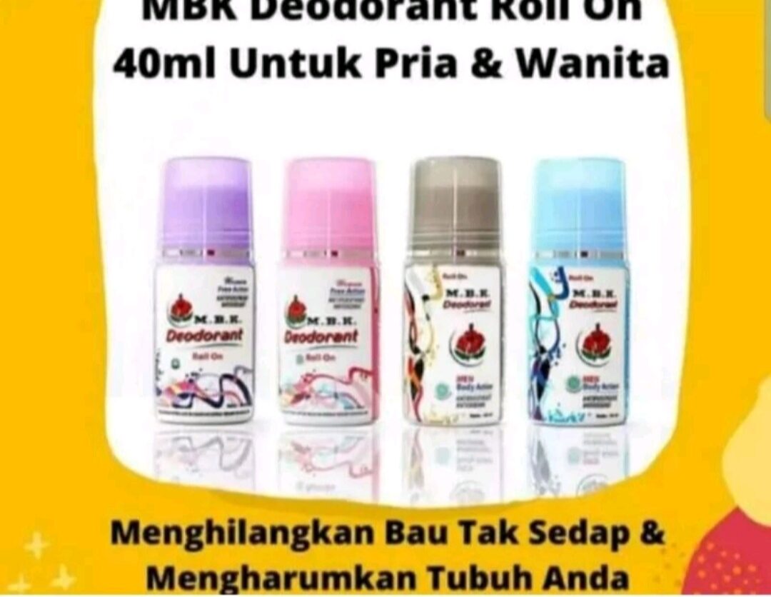 MBK SERIES MBK | DEODORANT ROLL ON 40 mL | BEDAK SASCHET MBK | PENGHILANG BAU BADAN PRIA ...