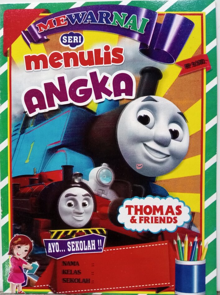 Buku mewarnai anak thomas | Lazada Indonesia