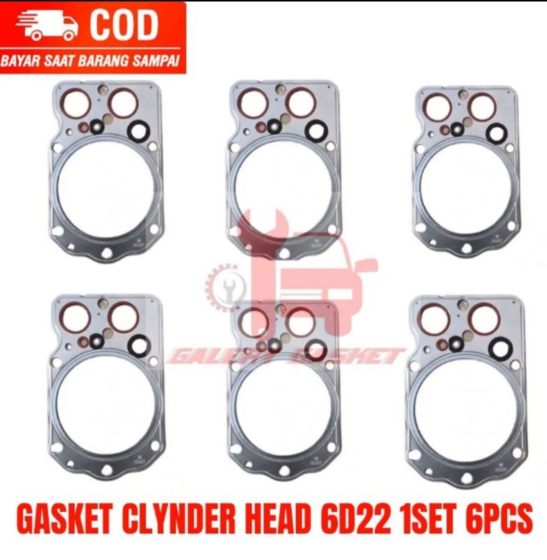 PAKING GASKET CLYNDER HEAD MITSUBISHI FUSO 6D22 6 CLYNDER | Lazada ...