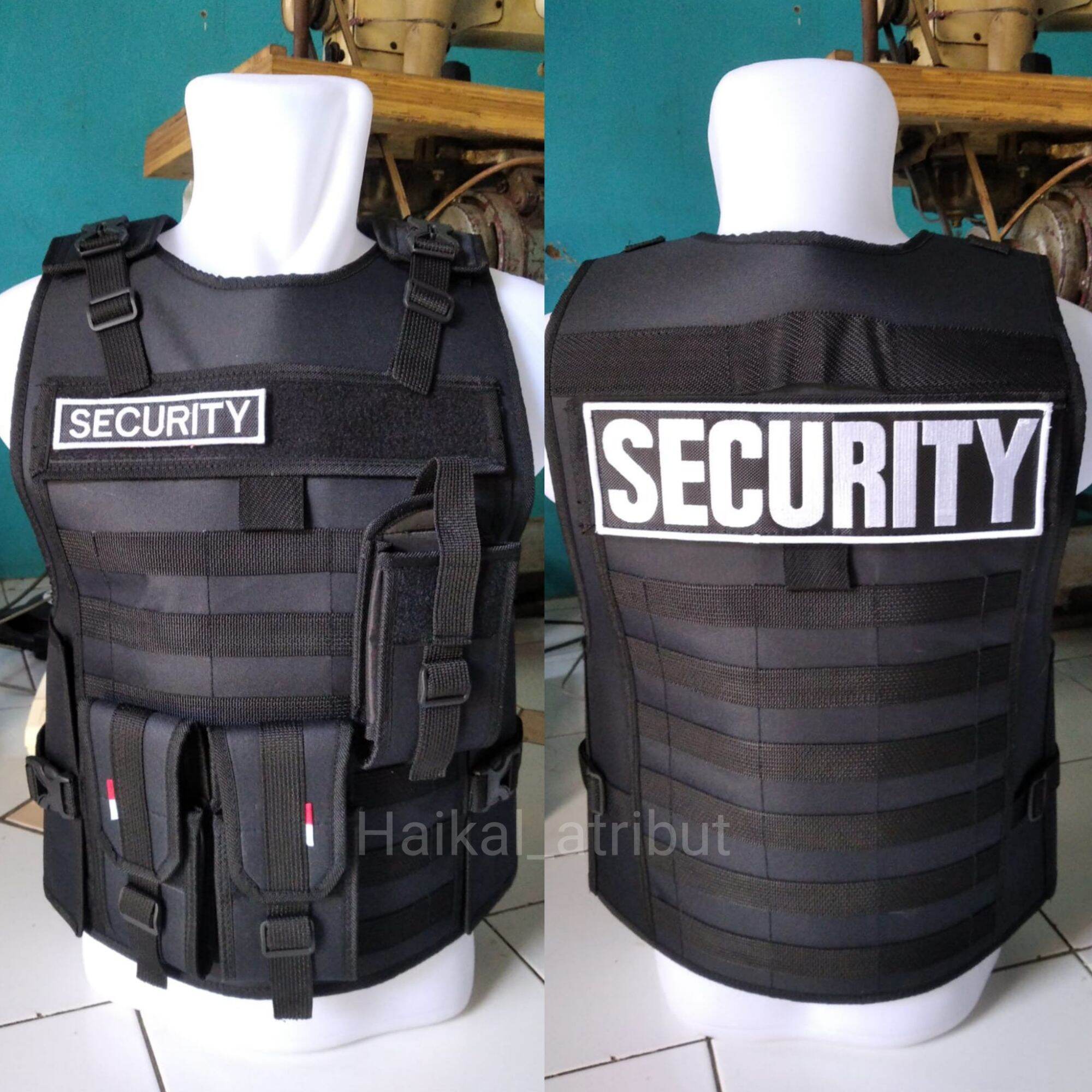 Rompi security hitam | Lazada Indonesia