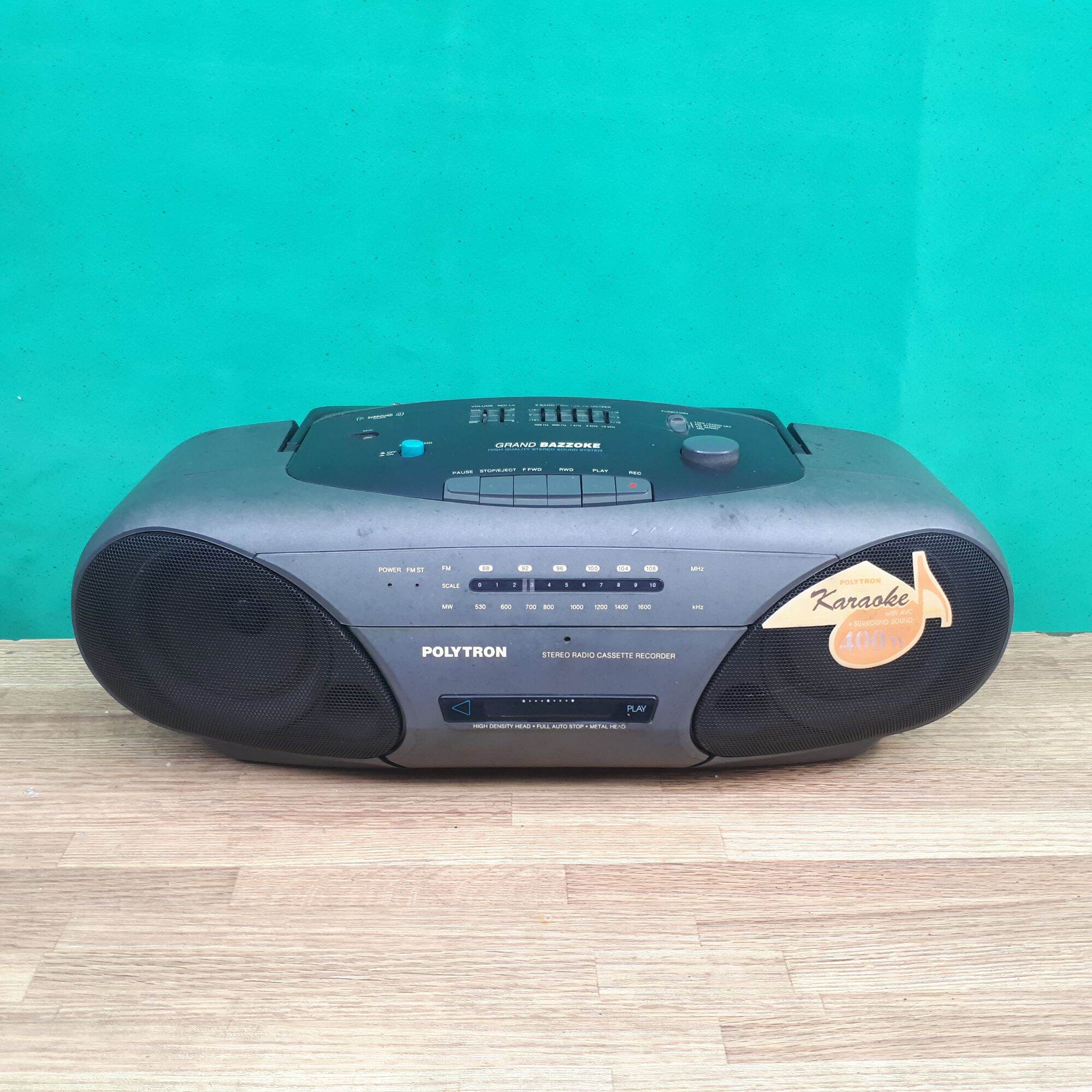 radio tape polytron capsul mulus radio normal, tape off (bekas ...