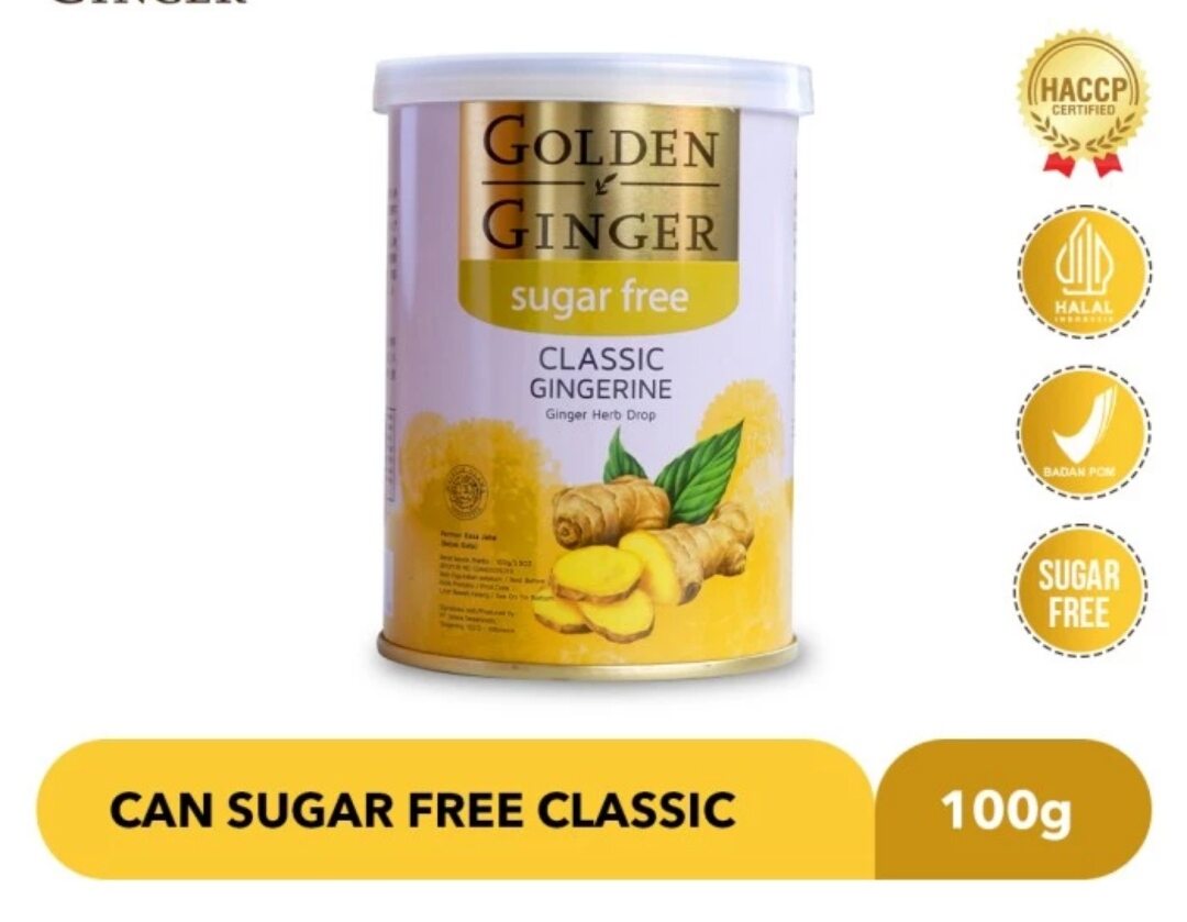 Permen Jahe Golden Ginger Sugar Free classic 100 gr | Lazada Indonesia
