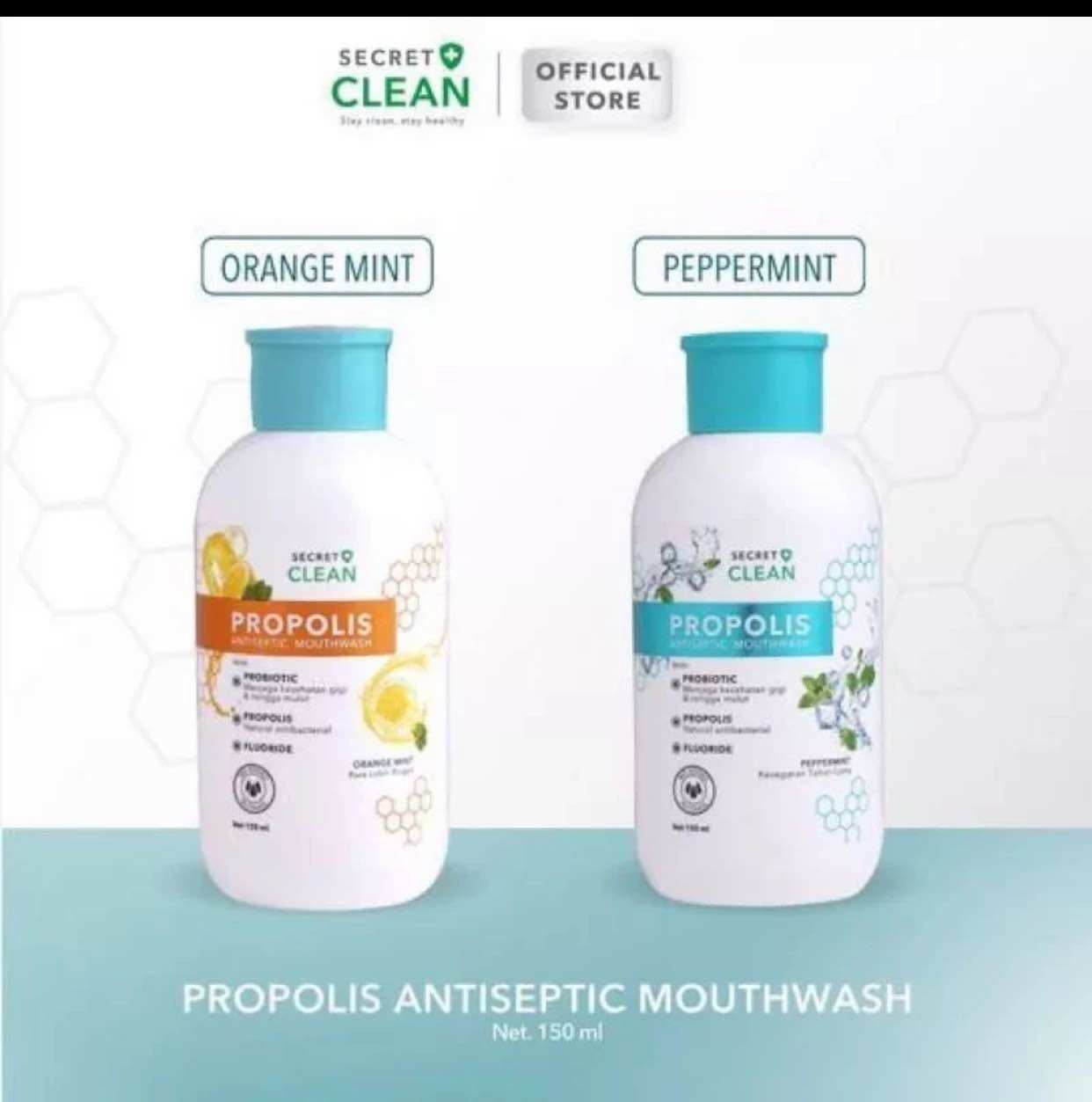 SECRET CLEAN PROPOLIS ANTISEPTIC MOUTHWASH 150 ML | Lazada Indonesia