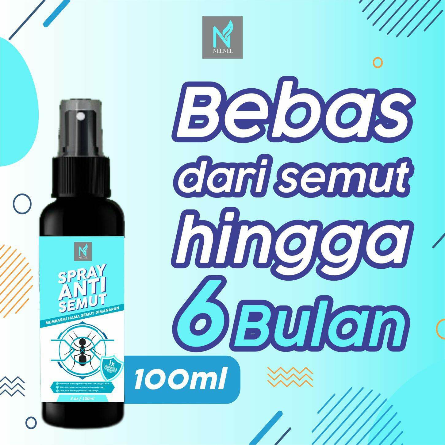 NELNEL - Anti Semut Awet Hingga 6 bulan • Racun Semut • Racun Semprot Pembunuh Semut dan ...