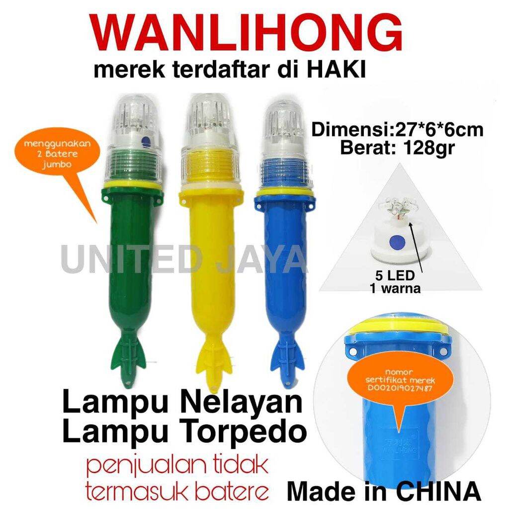LAMPU TORPEDO LAMPU NELAYAN LAMPU SINYAL KAPAL LAMPU JARING WANLIHONG ...