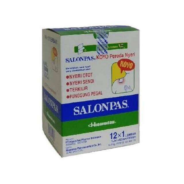 SALONPAS KOYO 12 X 1 LEMBAR BIRU HISAMITSU NYERI OTOT PEGAL SAKIT ...