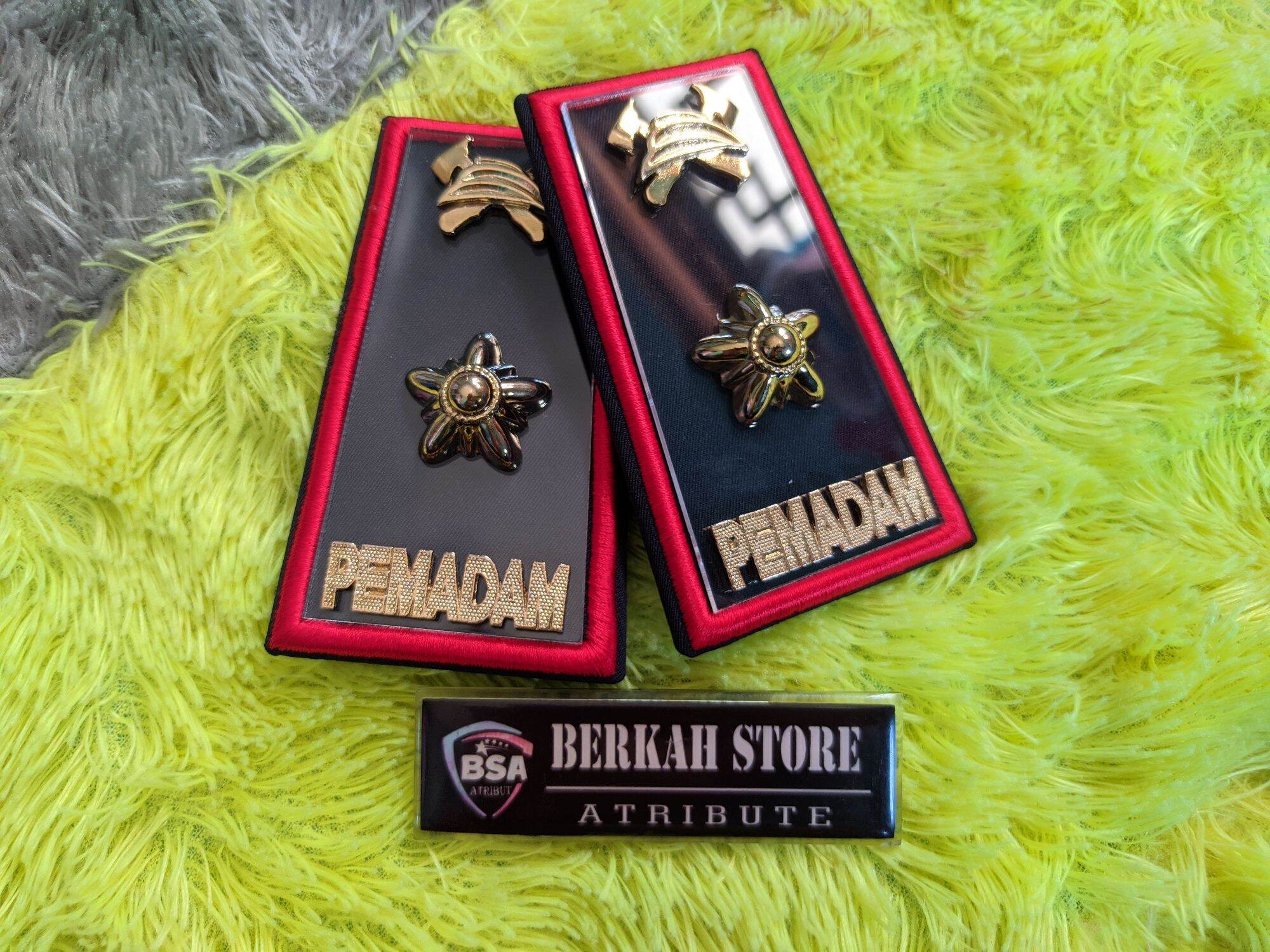 PANGKAT DAMKAR GOLONGAN 3D LIST MERAH - EXCLUSIVE | Lazada Indonesia