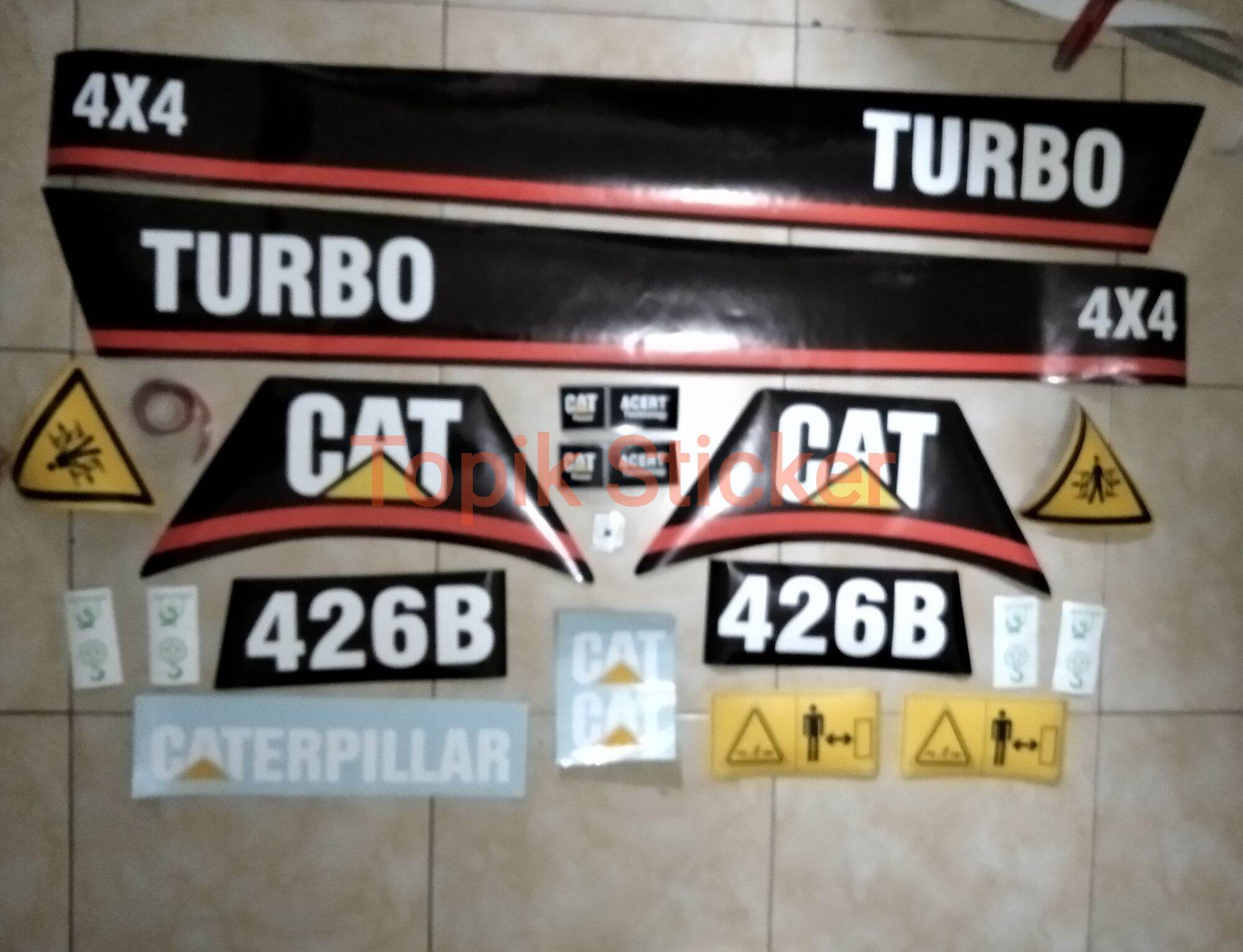 Stiker Wheel Loader CATERPILLAR CAT 426B Stiker Alat Berat | Lazada ...