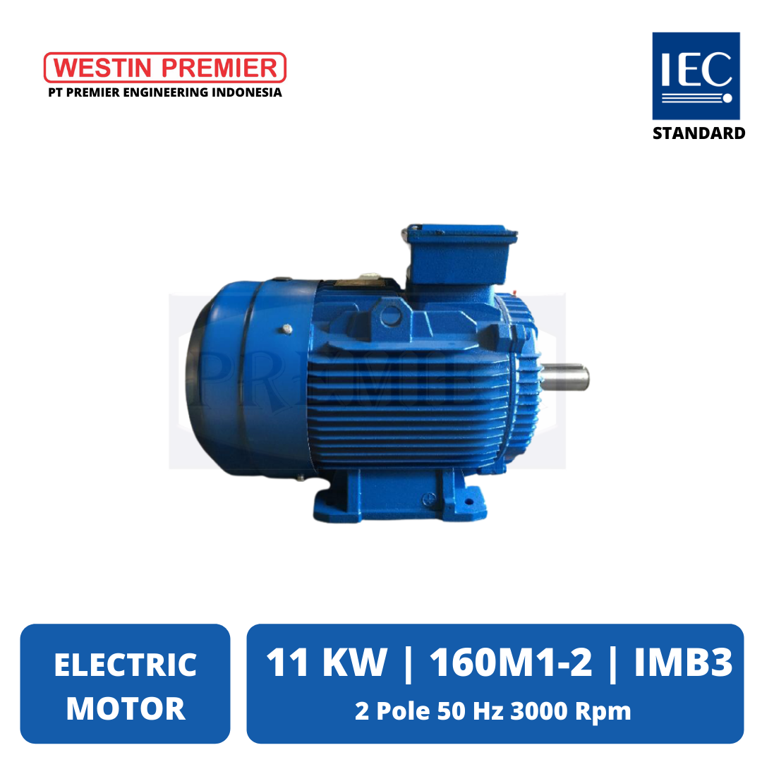 WESTIN PREMIER Electric Motor 15 Hp / 11 kw 2 Pole IMB3 - 3 PHASE ...