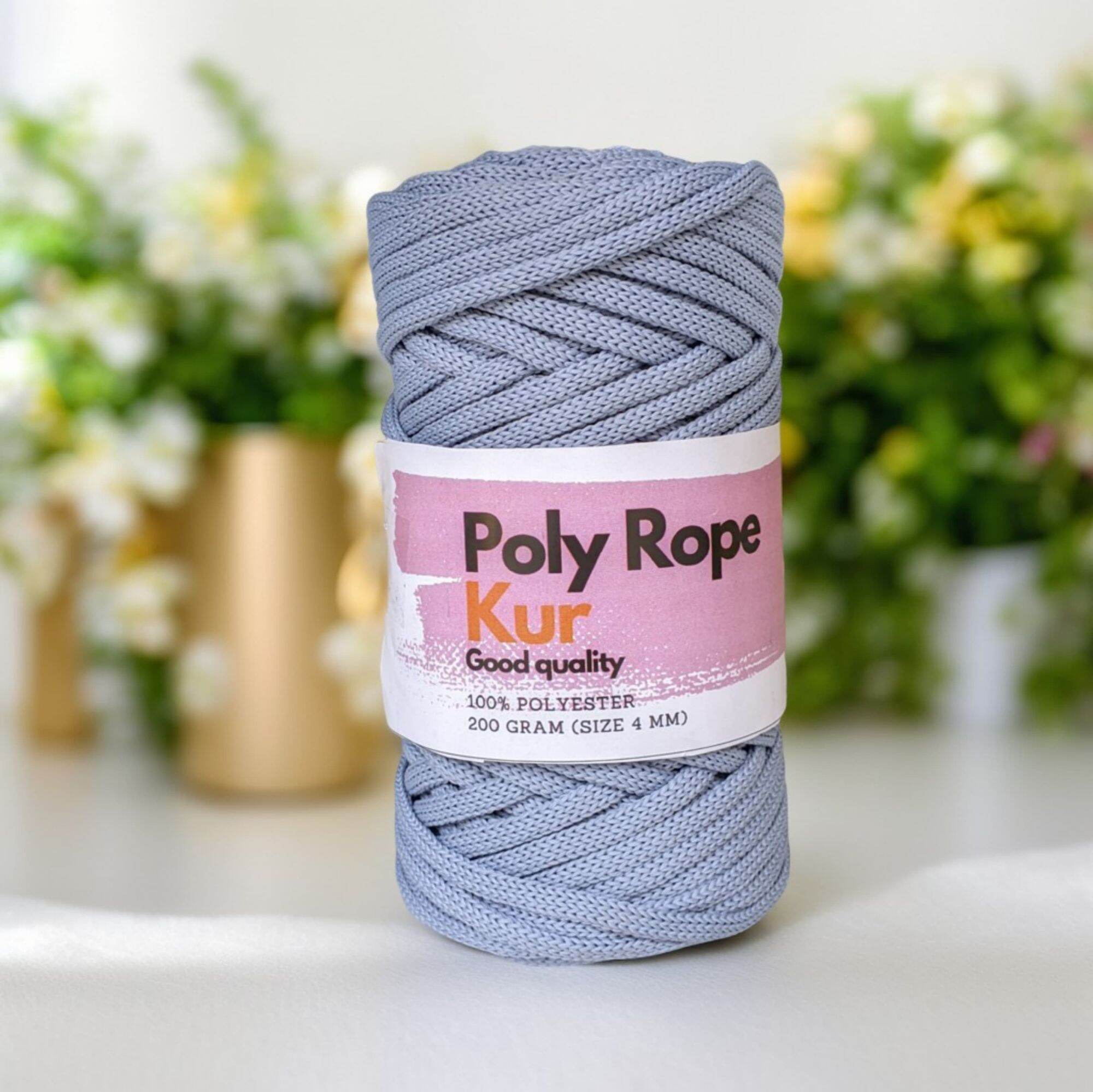 benang rajut Tali kur 4mm / poly rope kur 200gr | Lazada Indonesia