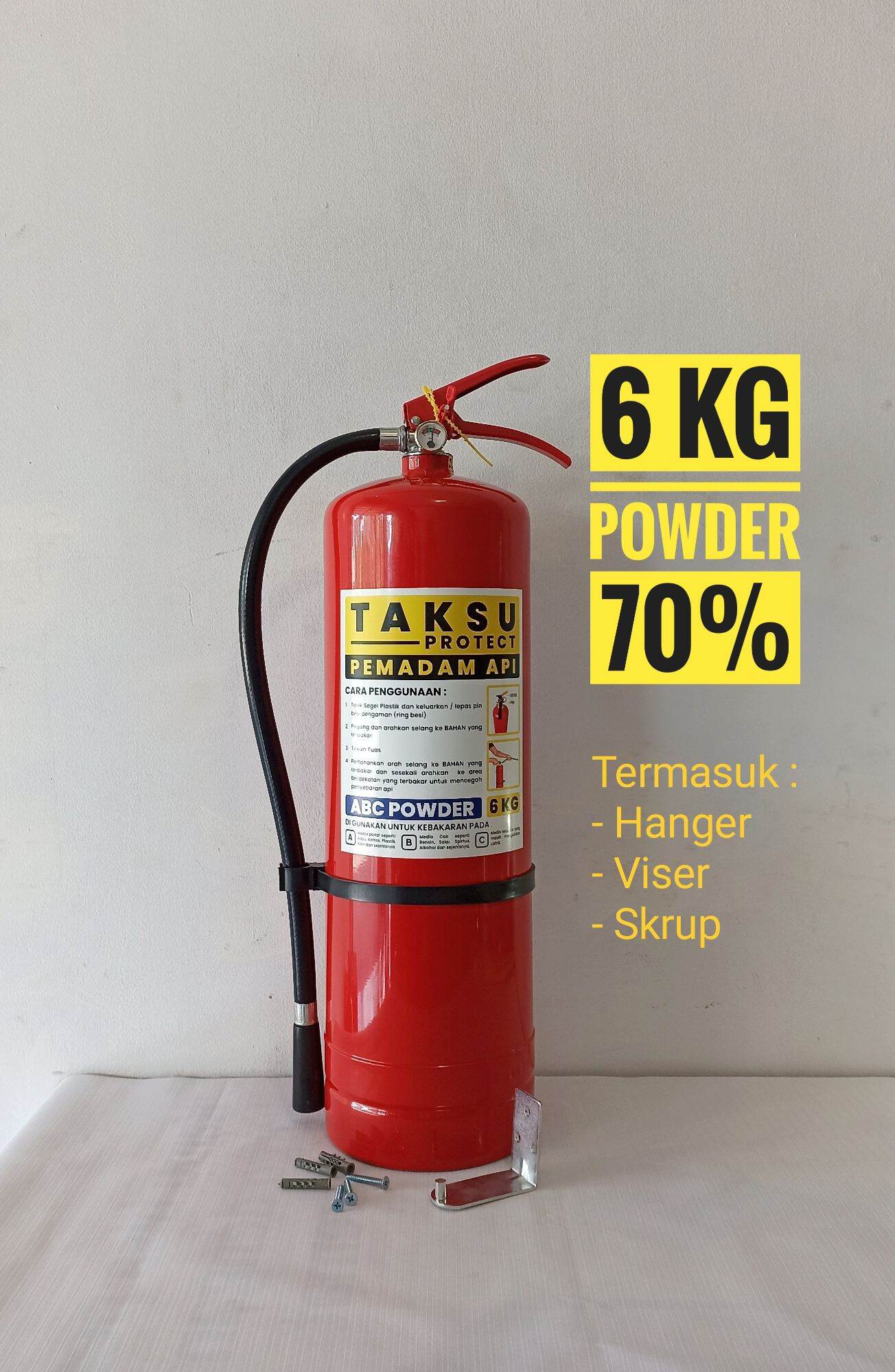 APAR 6KG POWDER / ALAT PEMADAM API/ FIRE EXTINGUISHER | Lazada Indonesia