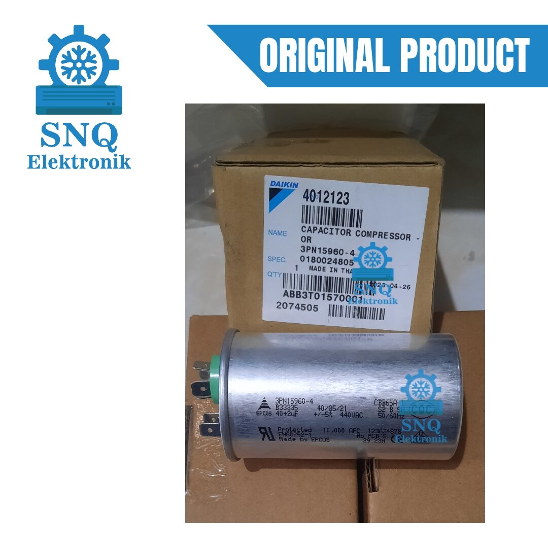 Capasitor AC original daikin 40+2 uf - Kapasitor AC original epcos 40 ...