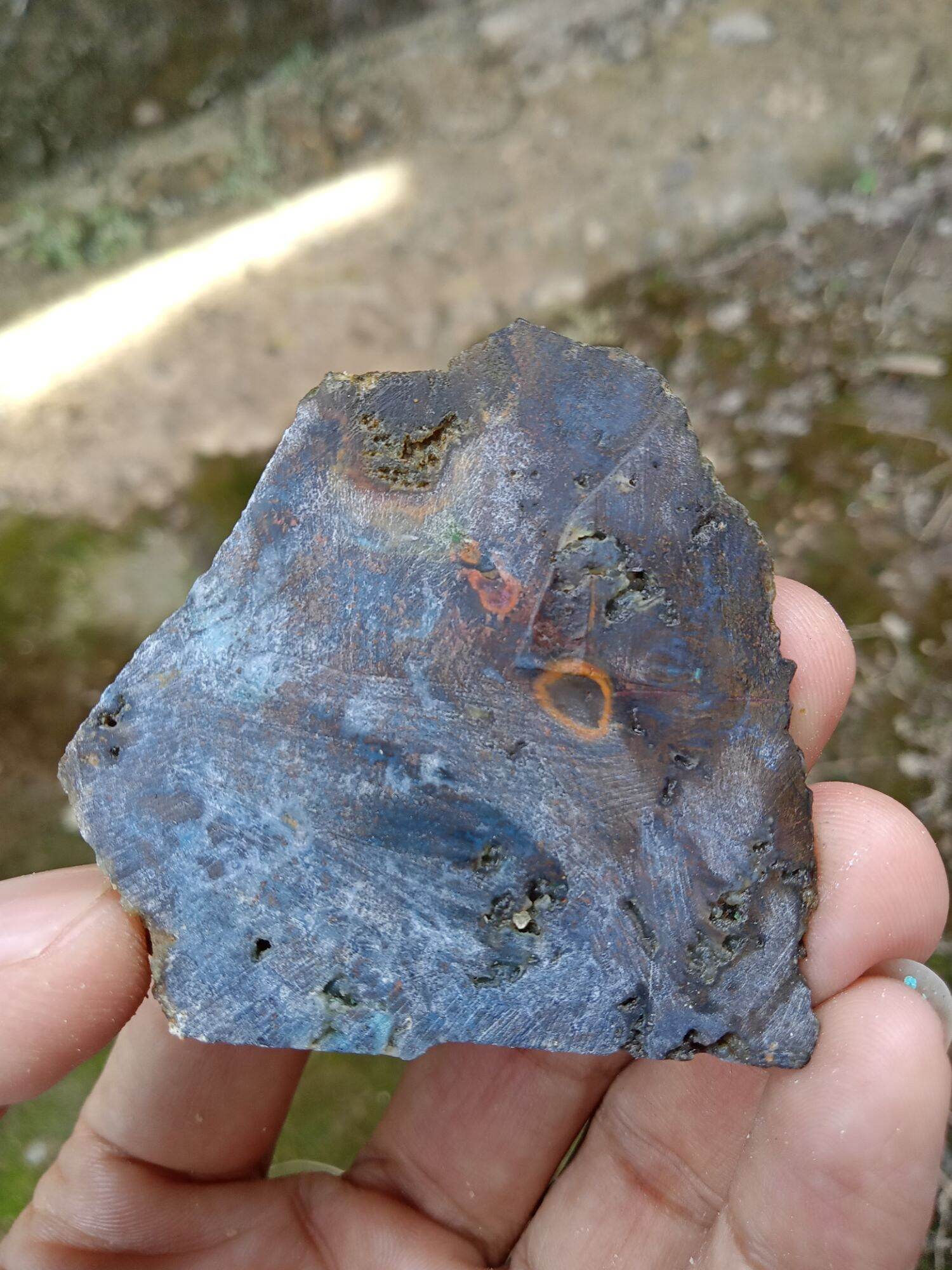 Natural Bacan Doko Blue Elektrik ( Rough / Bahan Batu Akik asli Ternate ...