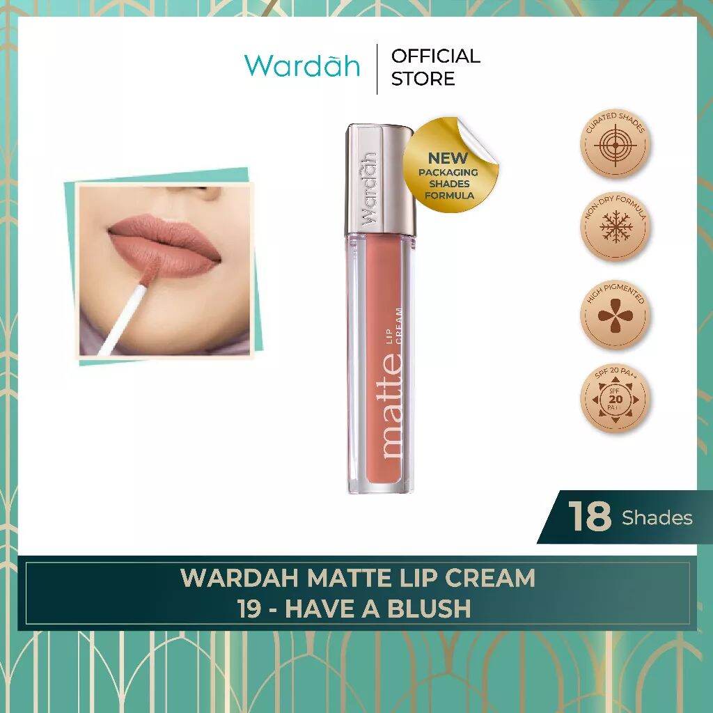 Wardah Exclusive Matte Lip Cream New Formula (19, 20, 21, 22, 23, 24) | Lazada Indonesia