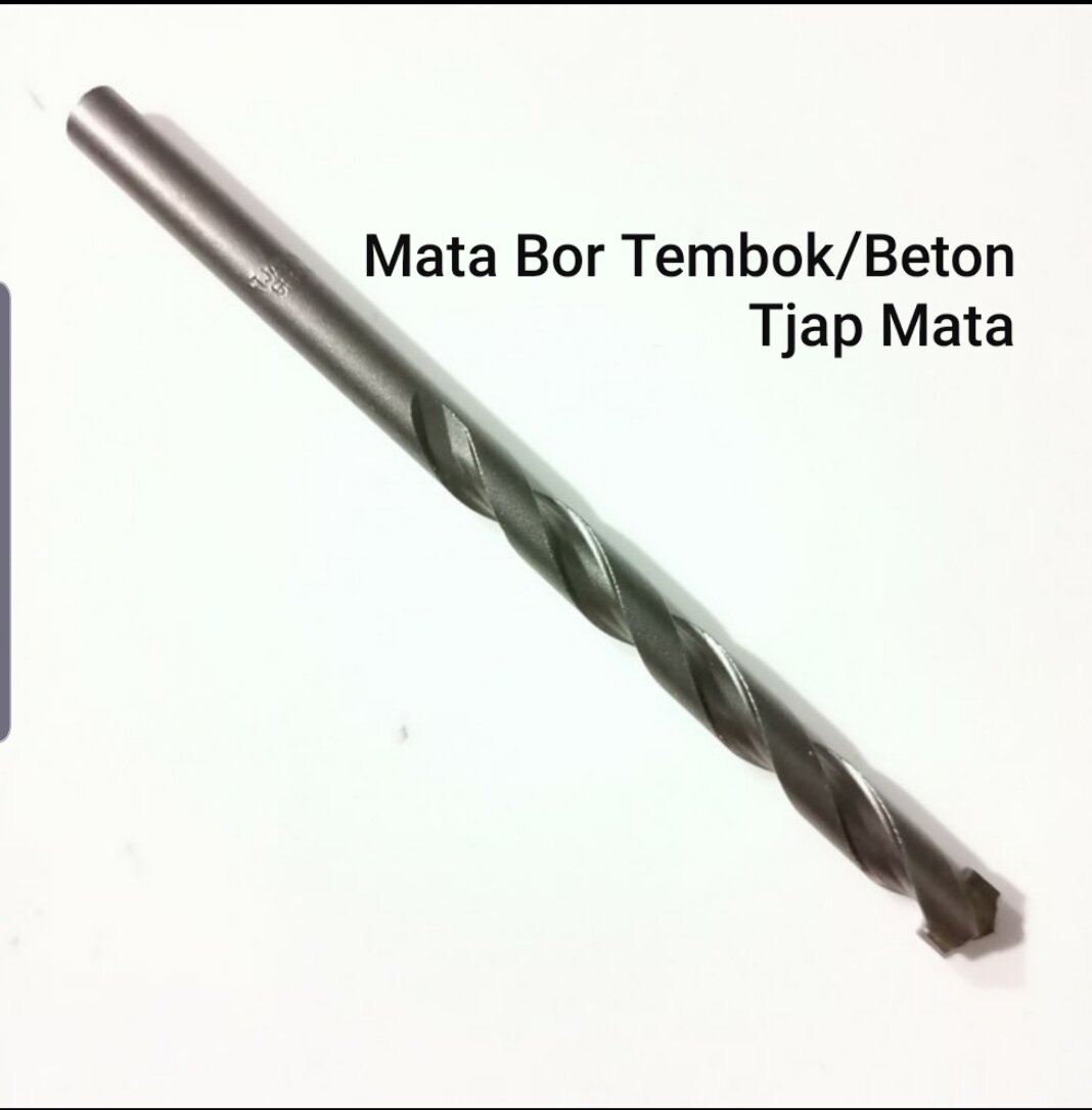Mata Bor Tembok Tjap Mata 6mm 8mm & 10mm - Mata Bor Tembok/Beton ...