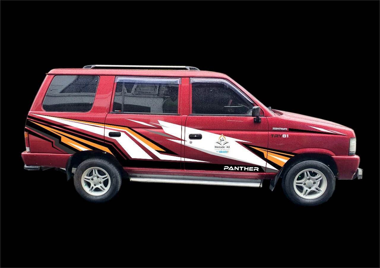 cutting sticker mobil isuju panther, sticker mobil kijang kapsul dkk ...