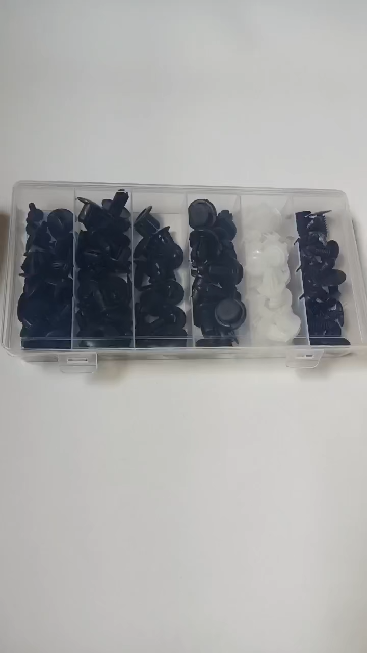 1 SET 100 PCS Baut Kancing Rivet Klip Clip Pengencang Bemper Door Trim ...