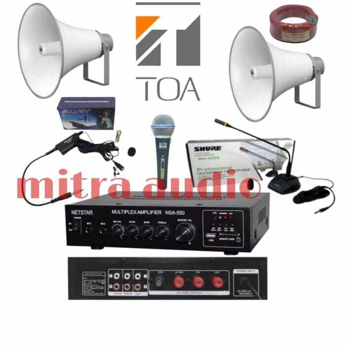 paket Sound TOA Masjid Outdor Dan Amplifer Bluethoot Original | Lazada ...