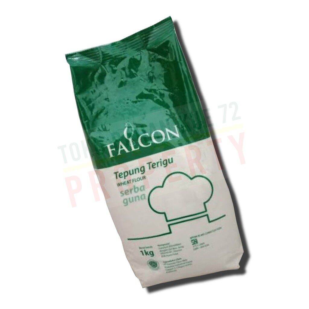 Tepung Terigu Falcon 1kg Hijau Serbaguna untuk Roti dan Kue | Lazada ...