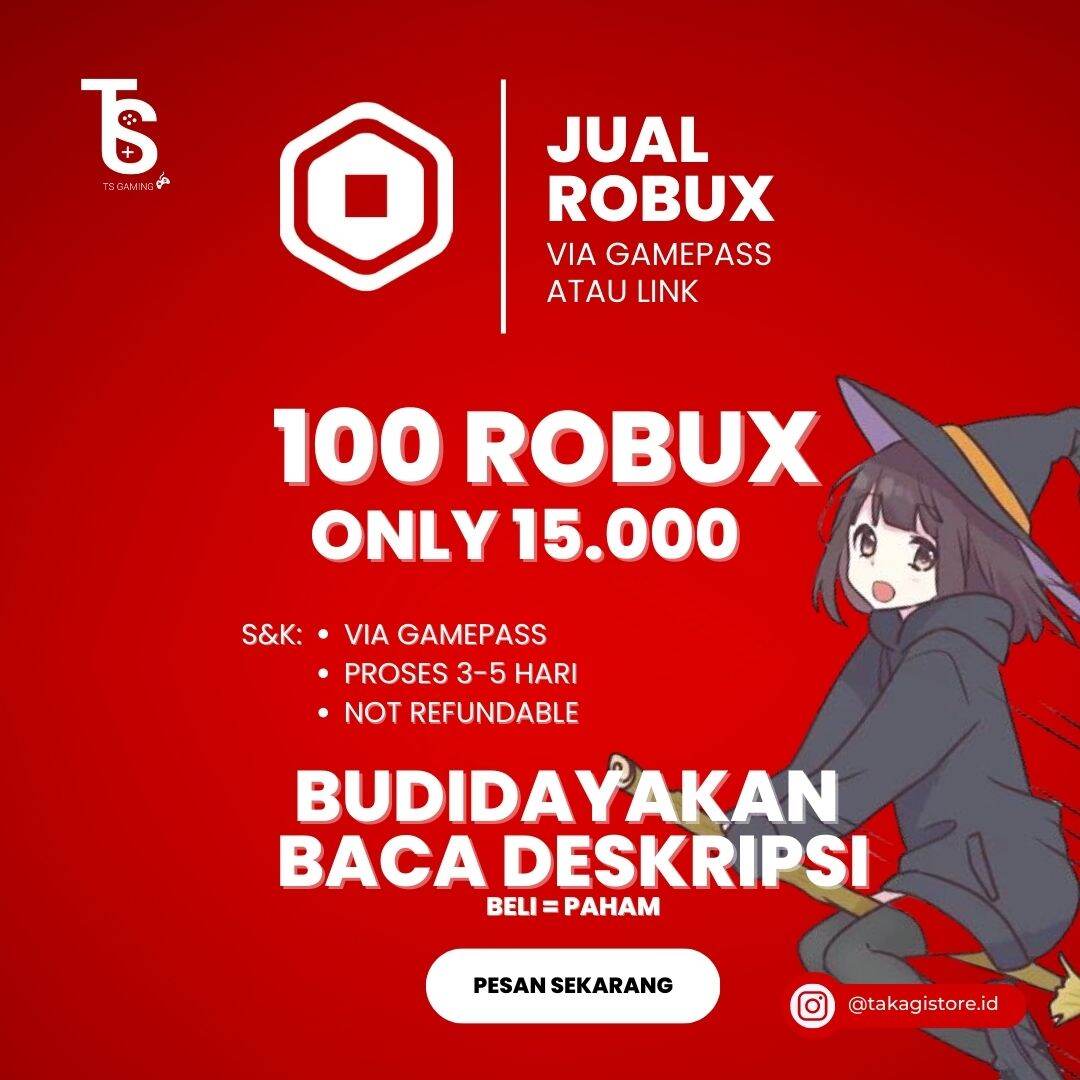 Jual 100 Robux | Lazada Indonesia