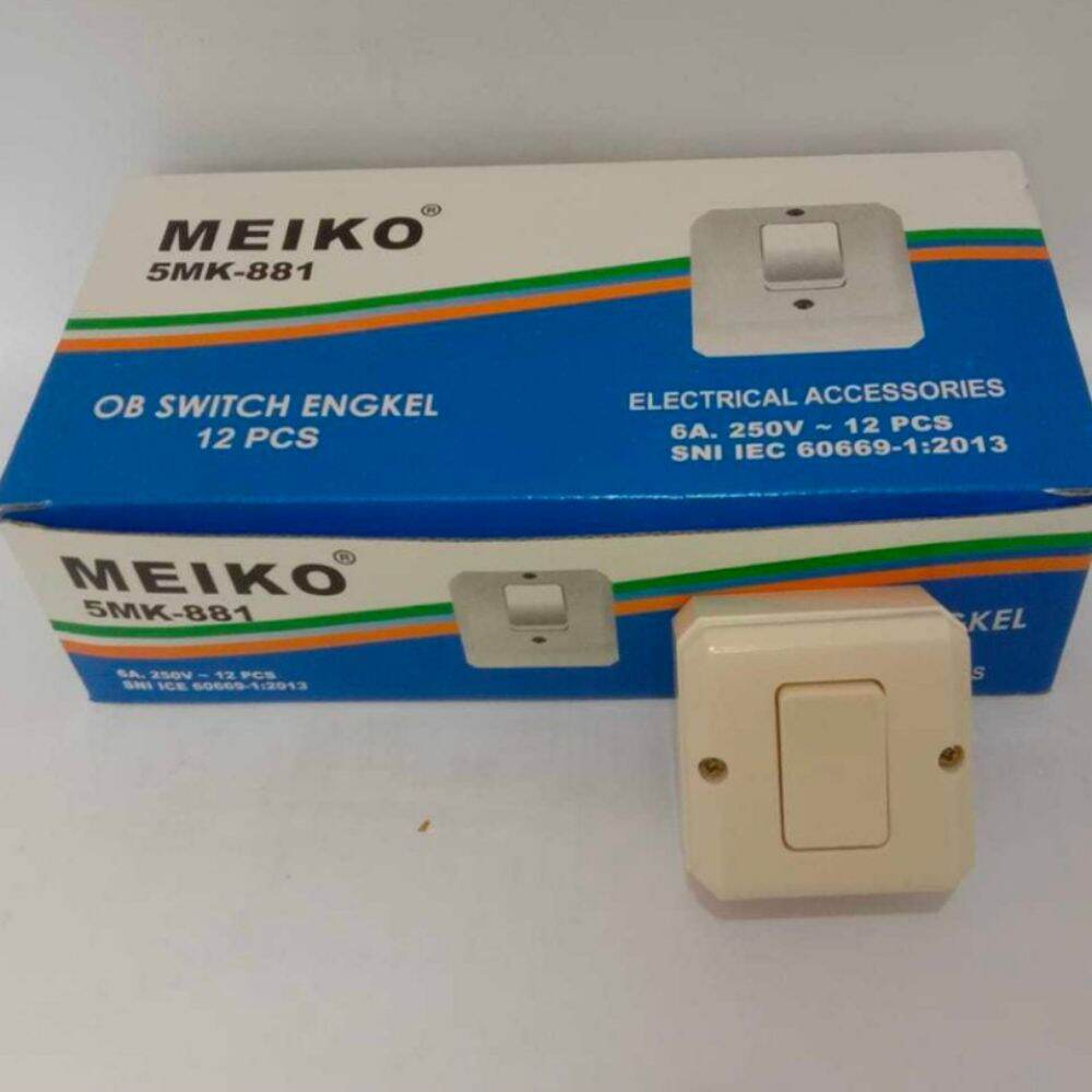 SAKLAR ENGKEL OUTBOW SAKLAR TUNGGAL OB SAKLAR TEMPEL OUTBOW MEIKO MK ...