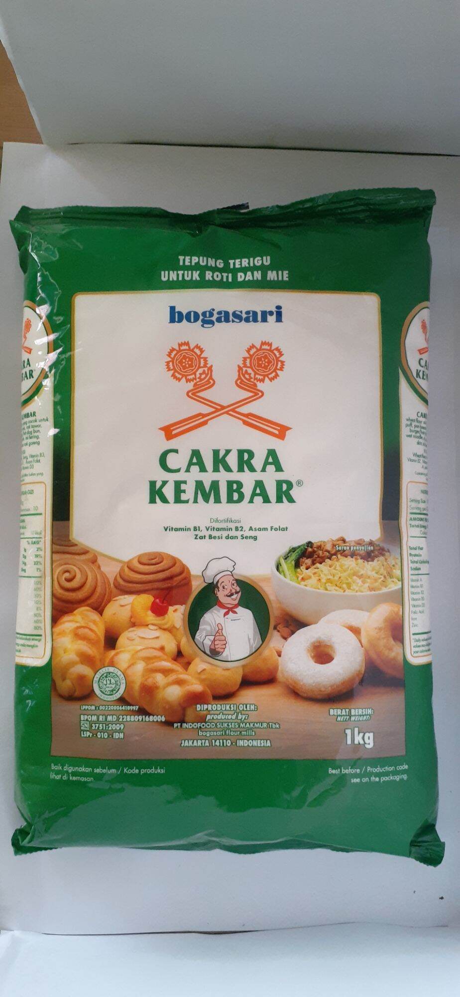 cakra kembar Tepung Terigu 1 kg/ tepung terigu 1 kg | Lazada Indonesia