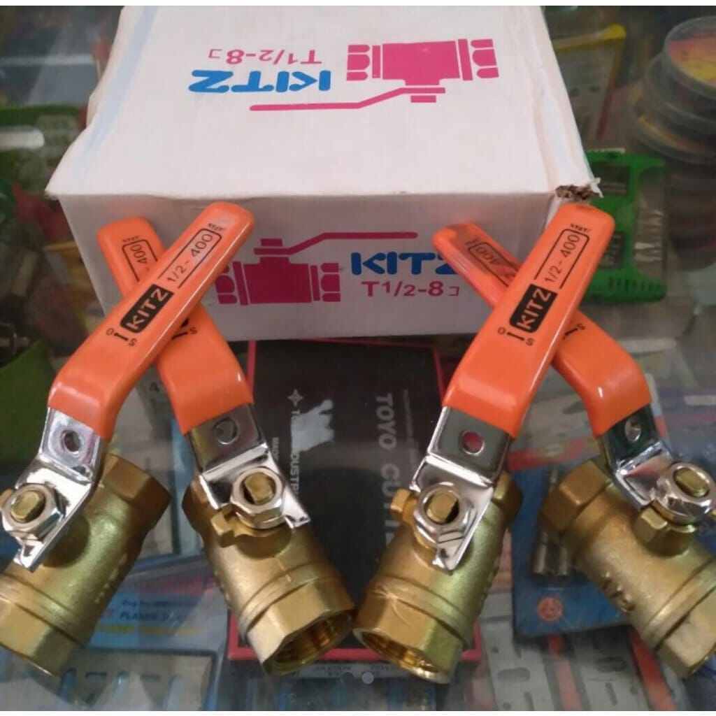 STOP KRAN BALL VALVE KUNINGAN 1/2 KITZ | Lazada Indonesia
