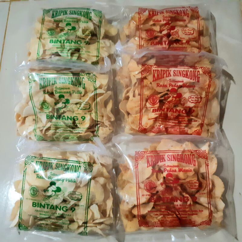 Kripik Singkong Bintang 9 Beli 1 Gratis 1| Kripik Singkong Khas Madura ...