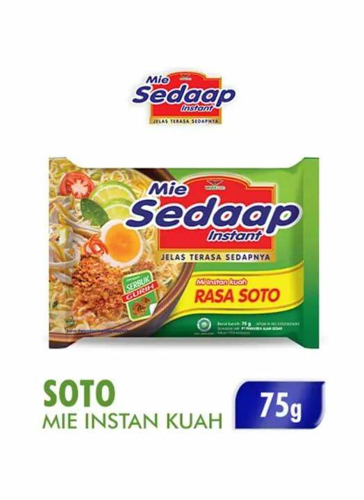 mie sedap instan kuah soto-Mie Sedaap Soto 1 pcs / Mie Instant / Rasa ...