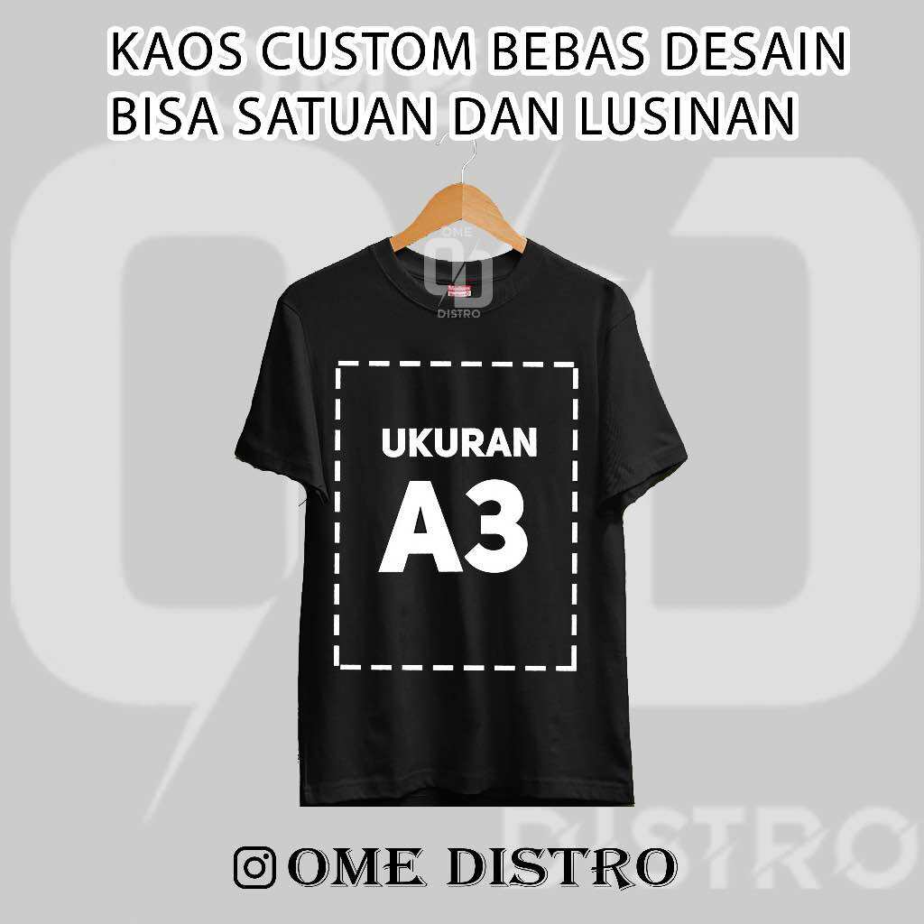 Baju Kaos Custom Sablon Depan Belakang 2 Sisi Bebas Pakai Logo Dan ... Baju Kaos Custom Sablon Depan Belakang 2 Sisi Bebas Pakai Logo Dan ...
