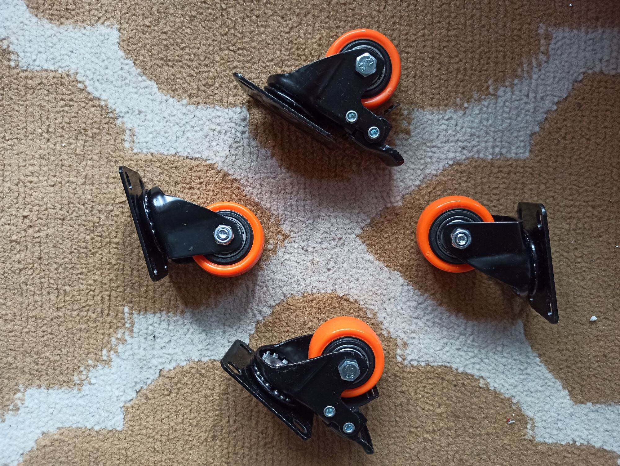 Roda Box / Caster / Ban ukuran 1.5" Orange 1 set (4bh) | Lazada Indonesia