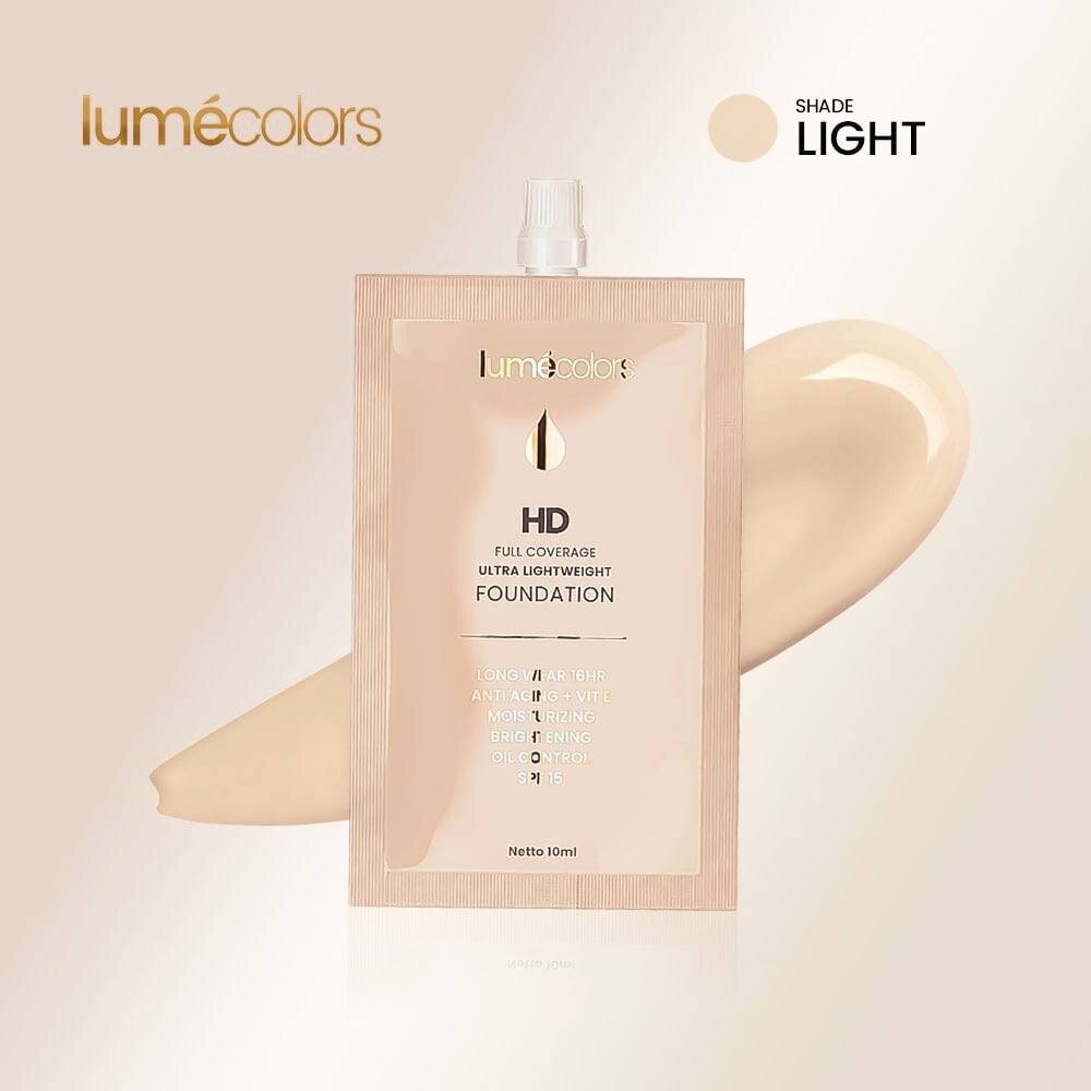 Foundation Full Coverage Ultra Lightweight Lumecolors Kemasan Sachet ...
